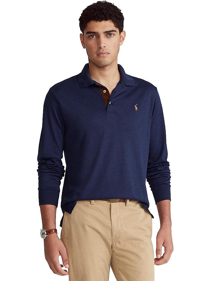 POLO RALPH LAUREN classic fit soft cotton long-sleeve polo shirt